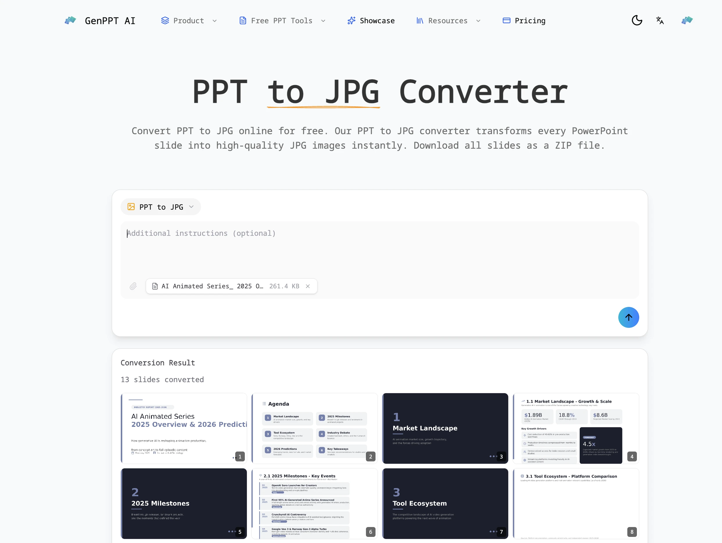 PPT to JPG - Free Online PPTX to JPG Image Converter | Tome App